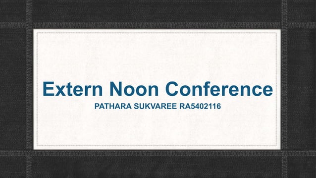 Extern noon conference orthokorat Pathara PP | PPT