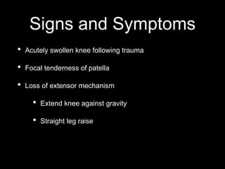 Patellar Fracture | PPTX