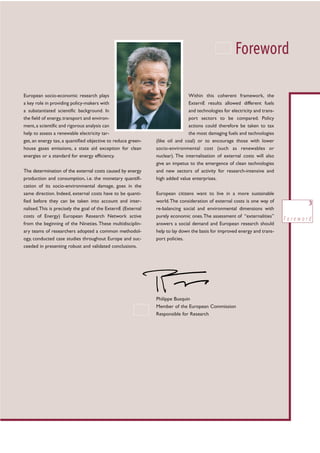 External Costs: Socio-Environmental Damages due to Electricity and Transport | PDF