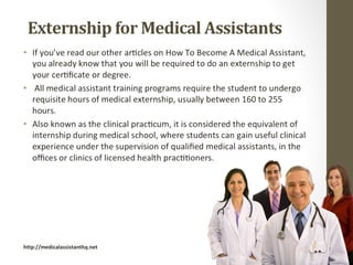 Externship for Medical Assistants | PPT