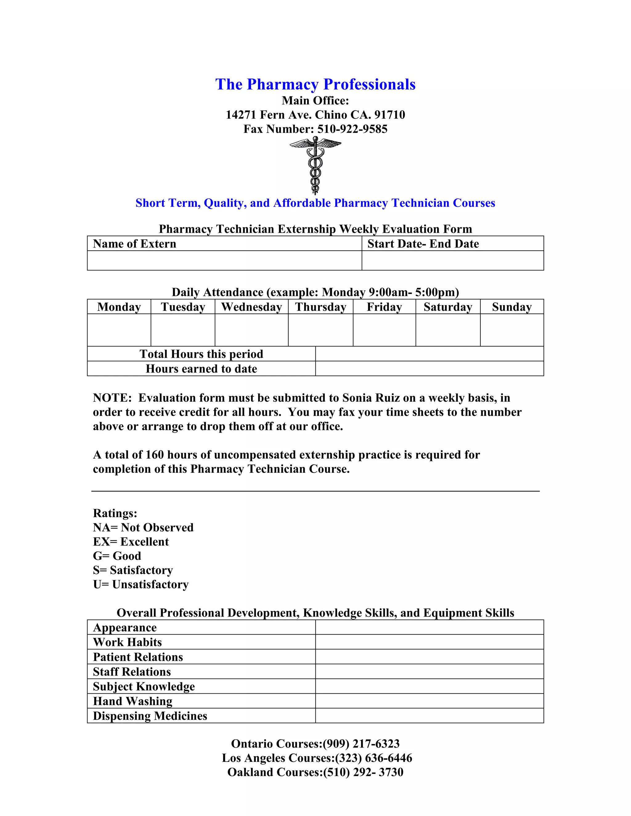 Externship time sheet | PDF