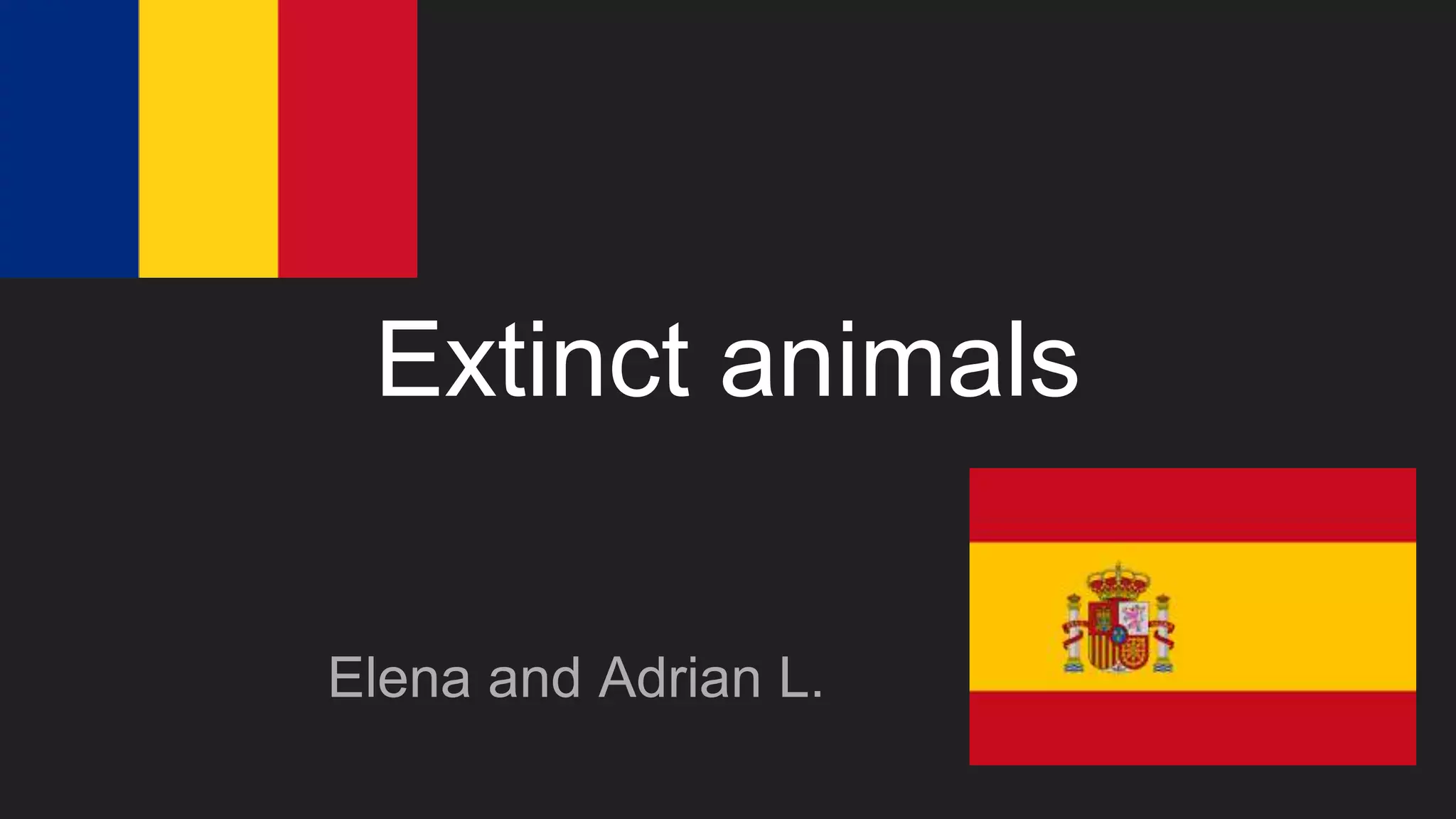 Extinct animals (1) | PPTX