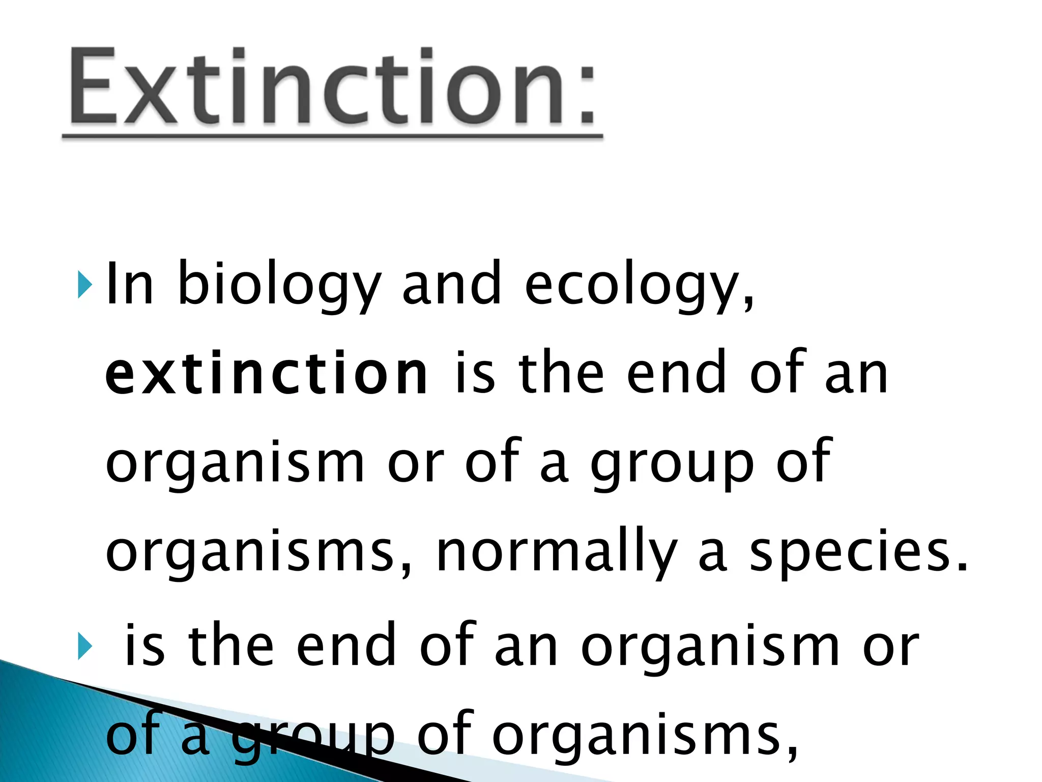 Extinction | PPT