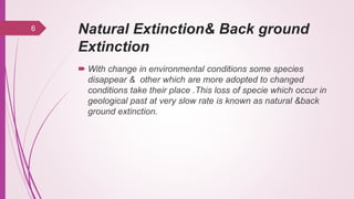 Extinction - Biodiversity and conservation | PPTX