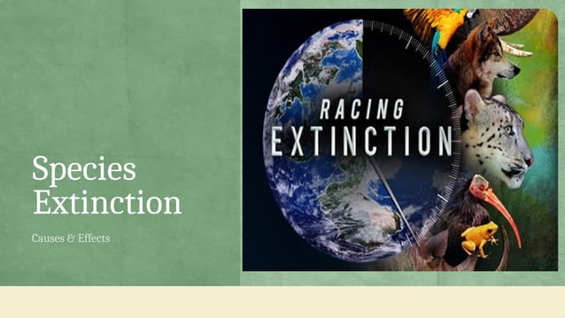 Science Grade 9 species extinction lesson | PPTX