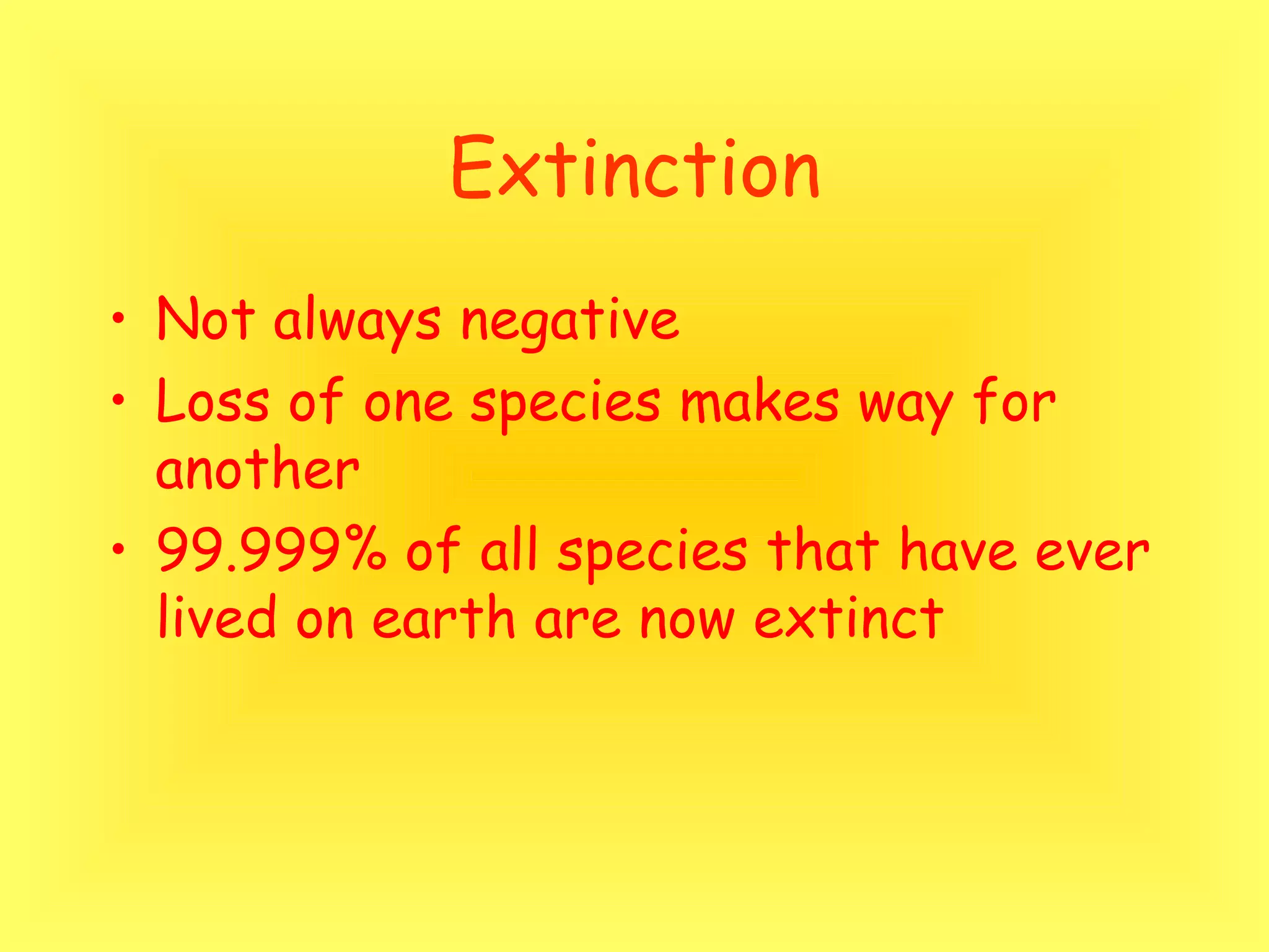 Extinction ppt student template | PPT