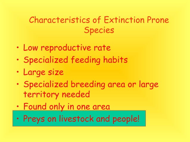 Extinction ppt student template | PPT