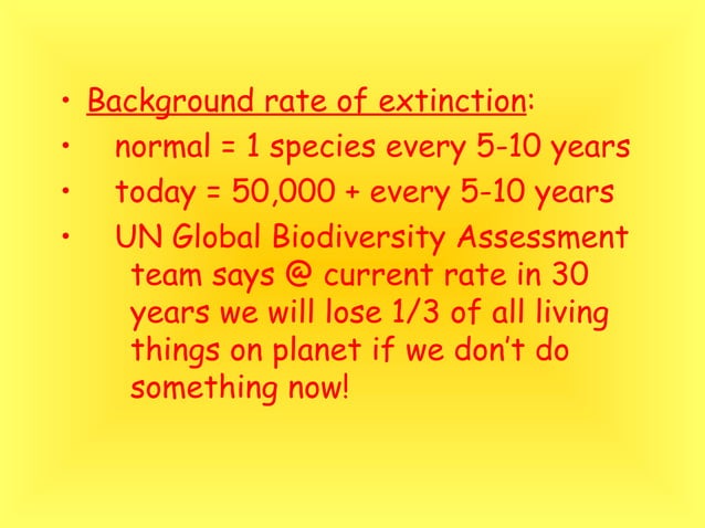 Extinction ppt student template | PPT