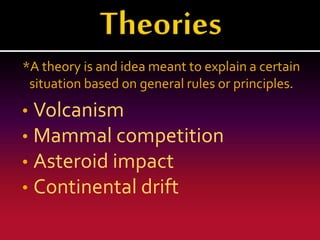 KT Extinction Theory (Asteroid) | PPTX