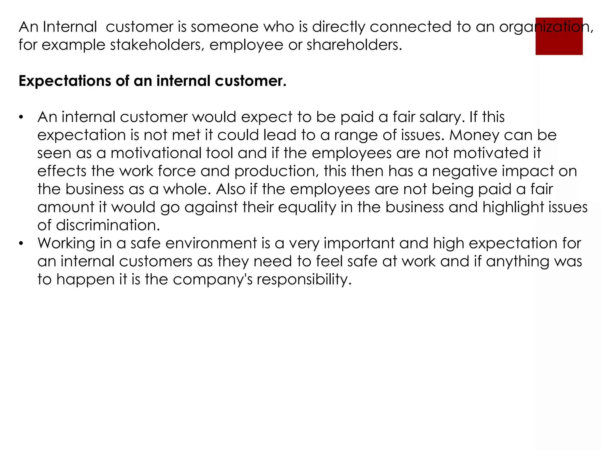 External and Internal Customers | PPTX