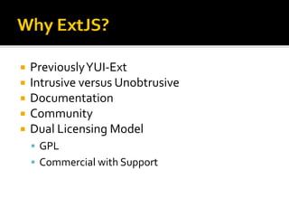 Extjs presentation | PPT