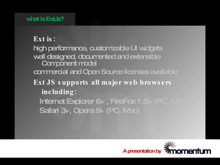 E X T J S(2) | PPT | Web Development | Internet
