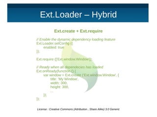 ExtJS framework | ODP | Web Development | Internet