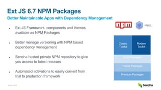 Ext JS 6.7 Launch Webinar | PPT