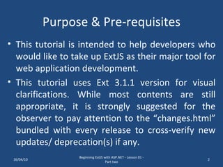 Introduction to ExtJS lesson 01 Part two | PPS | Web Development | Internet