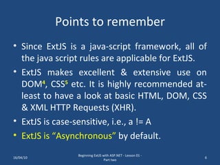 Introduction to ExtJS lesson 01 Part two | PPS | Web Development | Internet