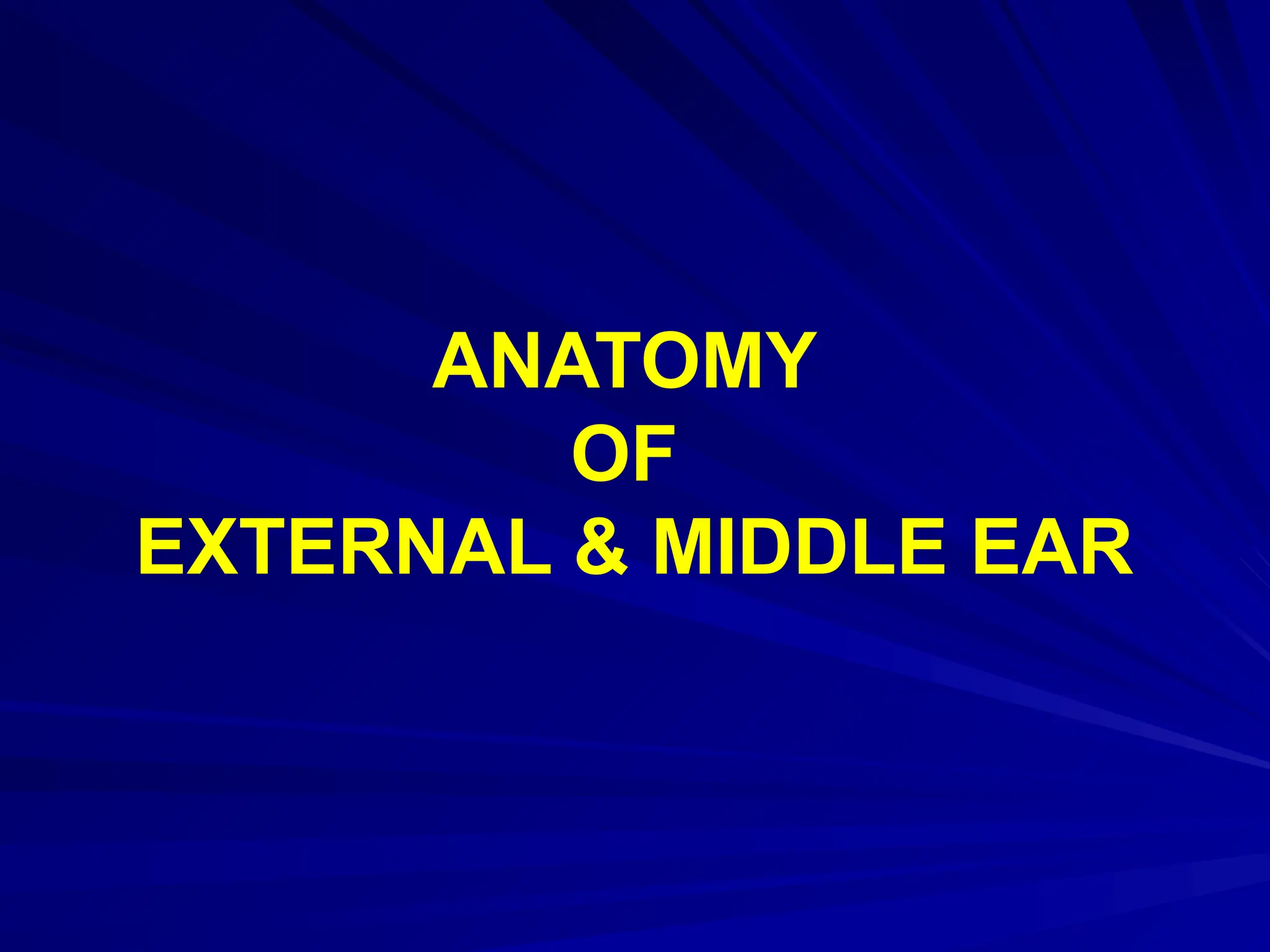 ext & middle ear anatomy.pptx ear normal | PPTX