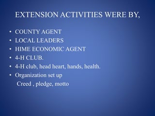 Extension approaches in India and USA | PPT