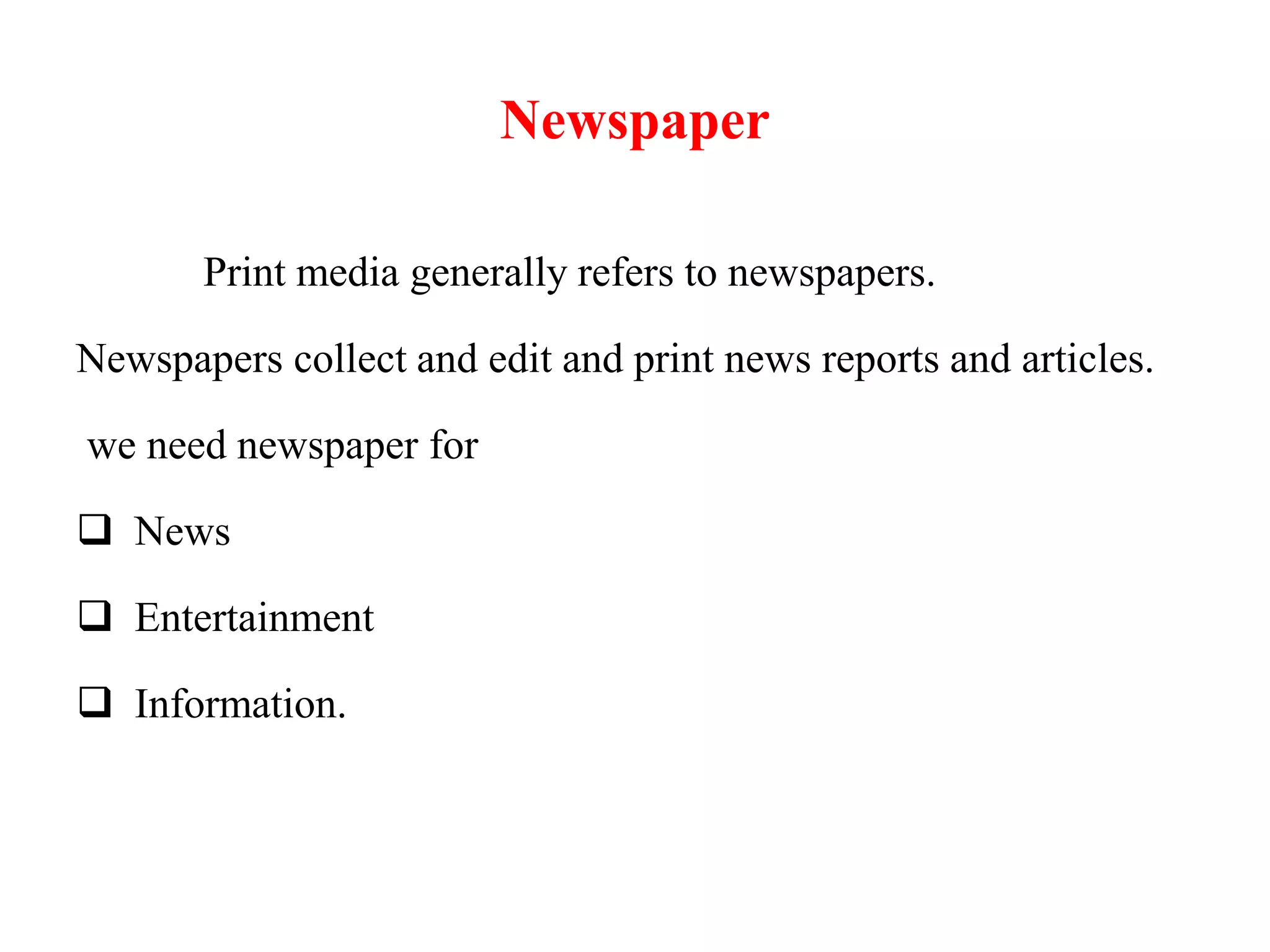 Print media in INDIA | PPTX