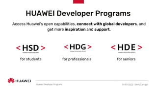 HUAWEI Developer Programs Türkiye - EN | PPT