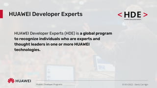 HUAWEI Developer Programs Türkiye - EN | PDF