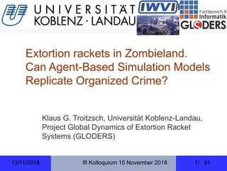 Extortion rackets in zombieland | PPT