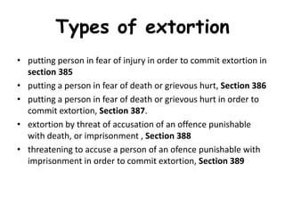 Extortion | PPTX
