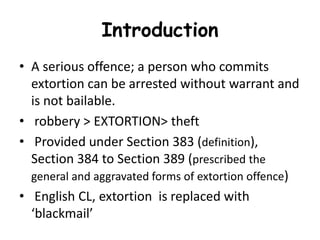 Extortion | PPTX