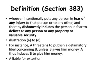 Extortion | PPTX