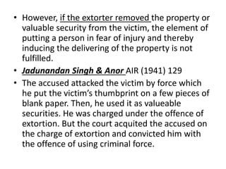 Extortion | PPT