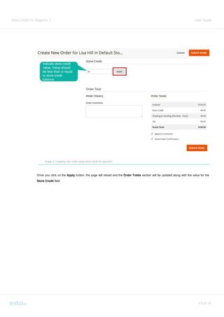 Exto Store Credit for Magento 2 (user guide) | PDF