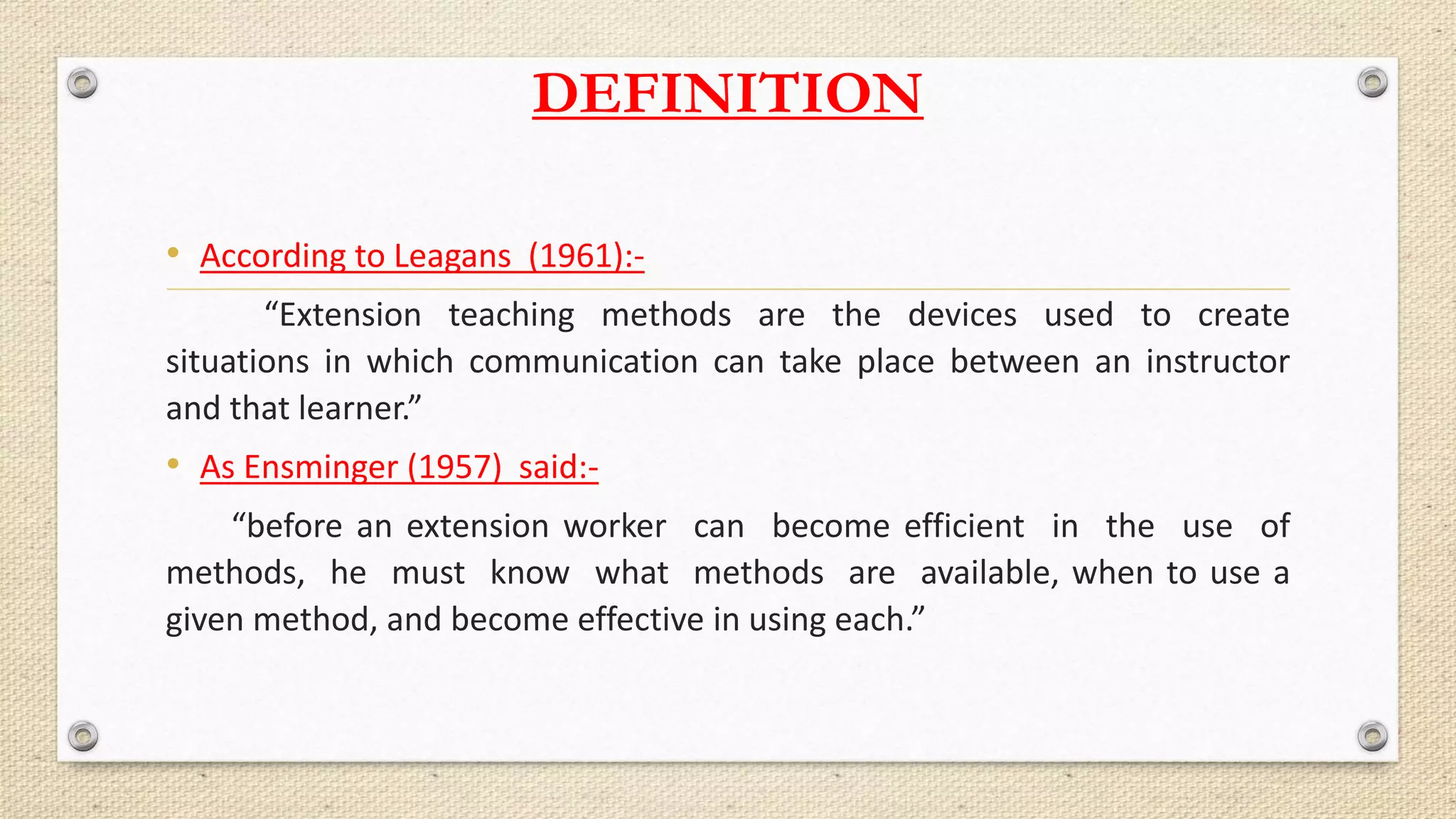 extension teaching | PPTX