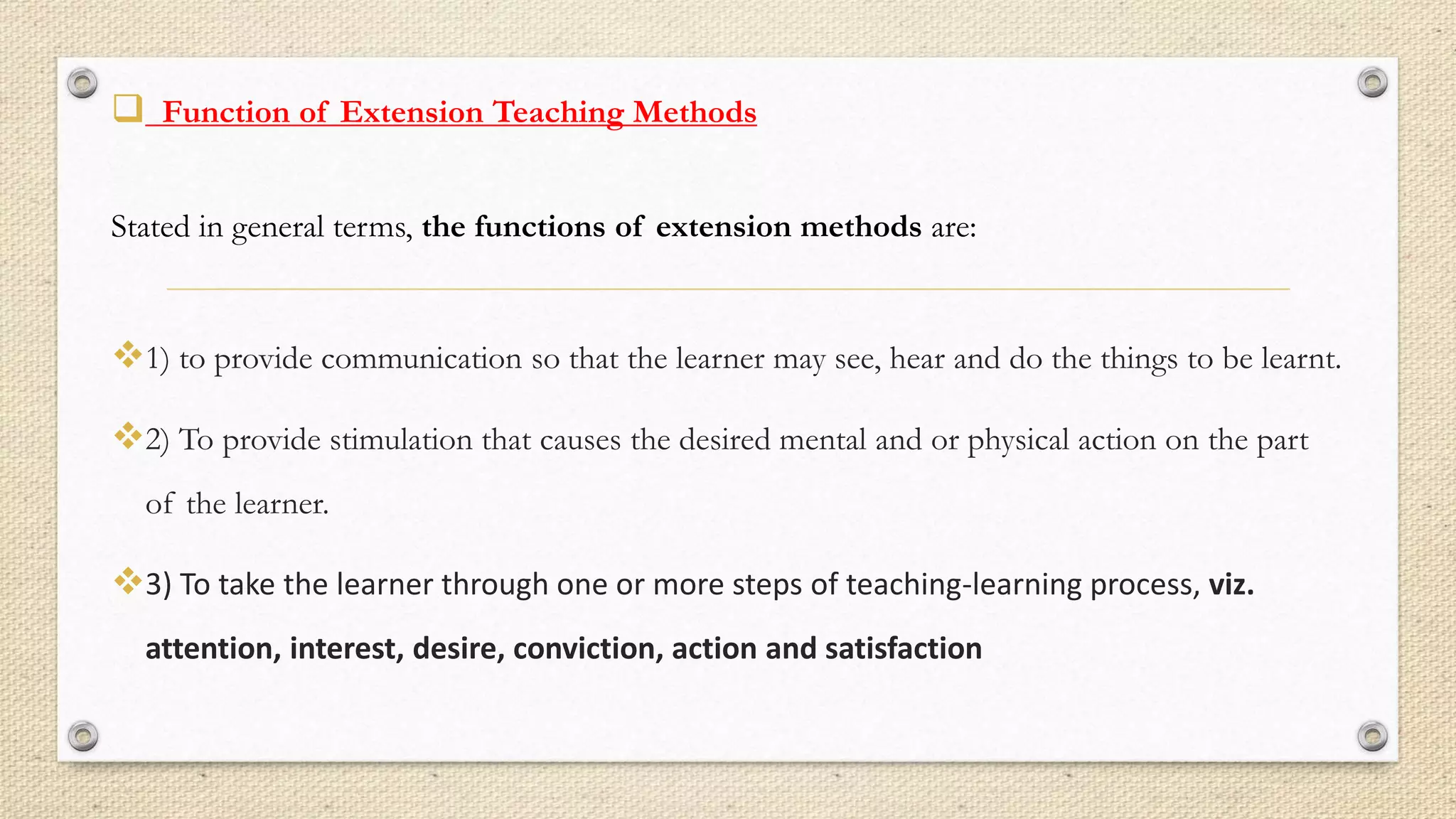 extension teaching | PPTX