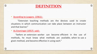 extension teaching | PPTX
