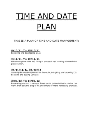 Extended Project: Management | DOCX | Video Production | Content Production