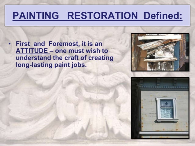 Exterior Facade Restoration and Painting | PPT