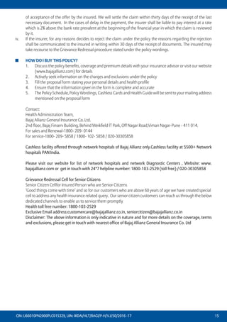 Extra Care - Extended Health Cover Health Insurance Plan - Bajaj ...