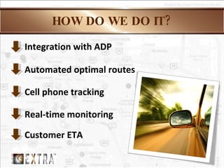 Elite EXTRA Routing and Tracking for Deliveries System Overview | PPT ...