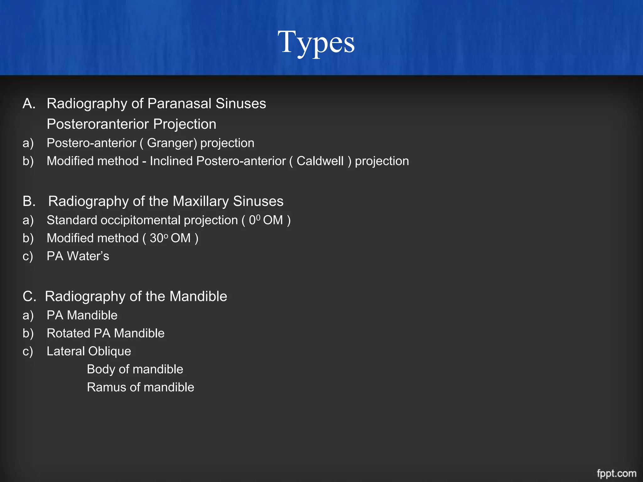 Extra oral radiographic techniques | PPTX