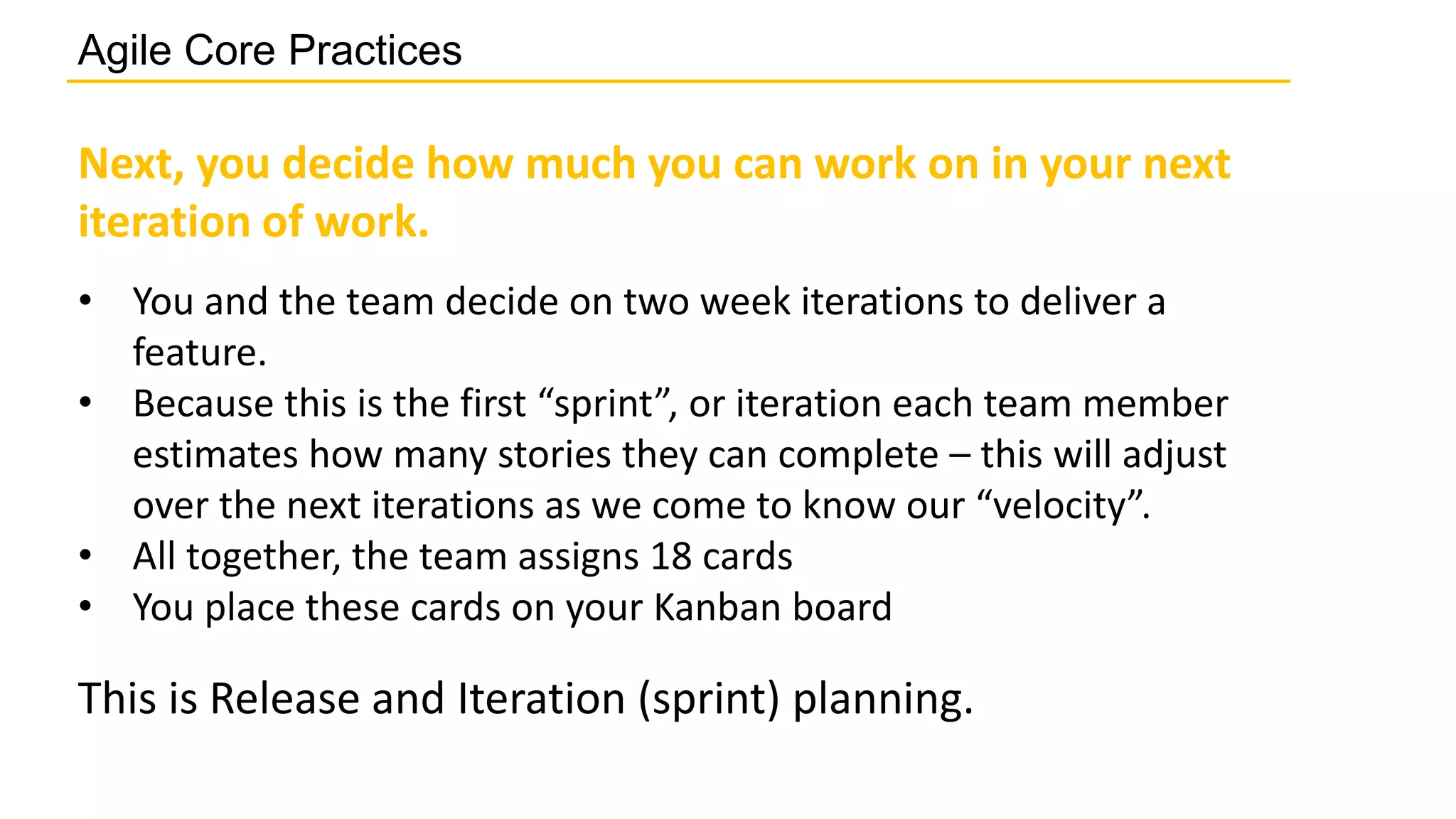 Agile Scenarios - Core Practices | PPT