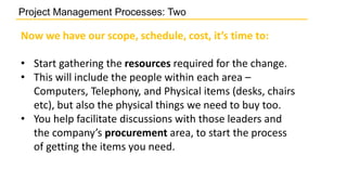 Scenario - Project Management Processes | 2 of 2 | PPTX