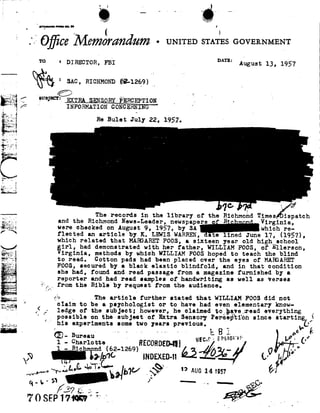 Extra sensory perception part 1 of 1 | PDF