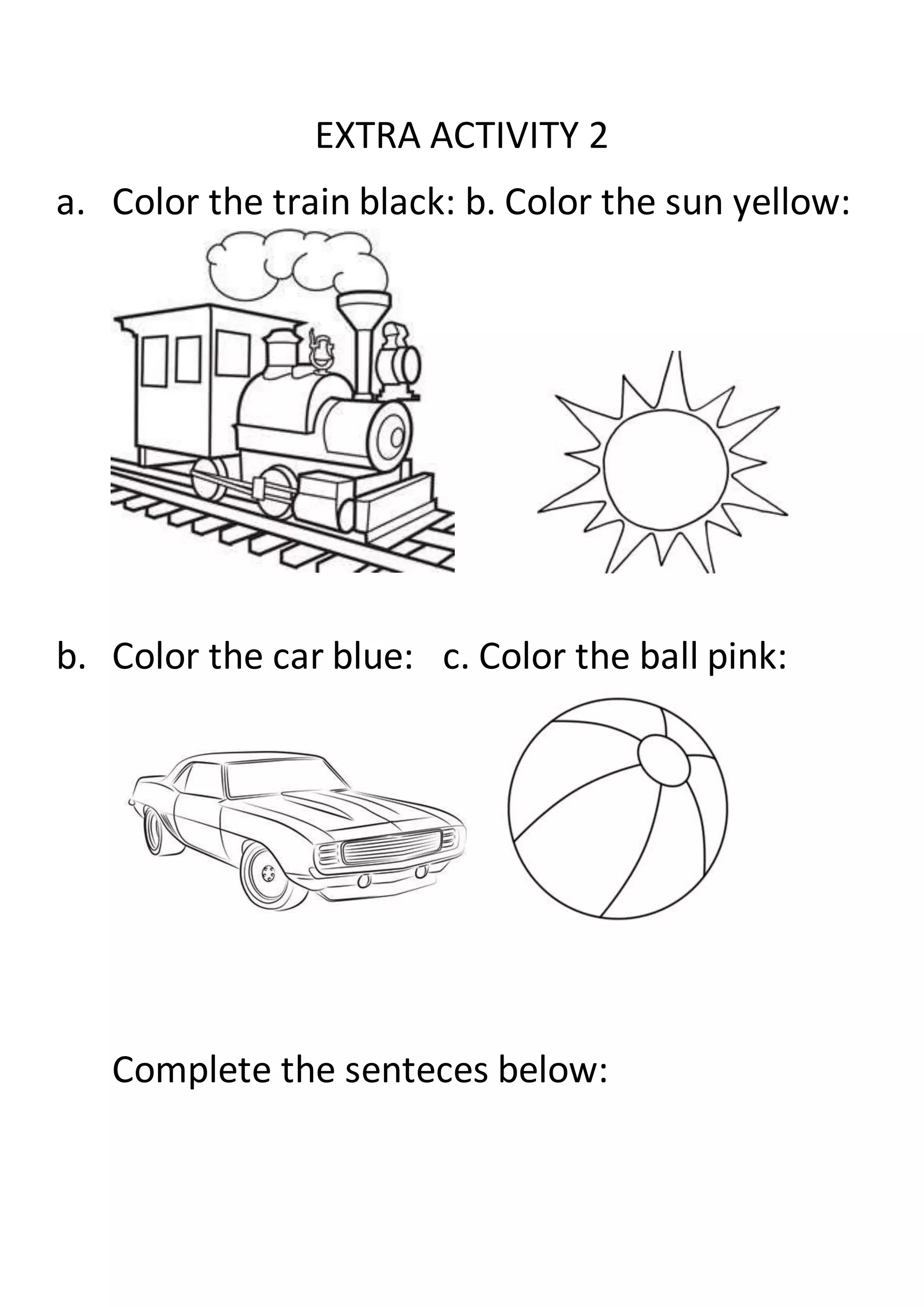 Extra activity for kids 4 | DOCX