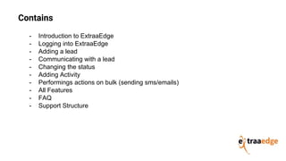ExtraaEdge - Product Tour | PPT