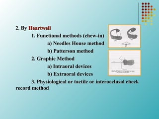 extra and intra oral traces.ppt PROSTHODONTICS | PPT
