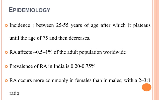 extra articular manifestation of rheumatoid arthritis.pptx | Lung and ...