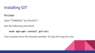 Extra bit with git | PPTX