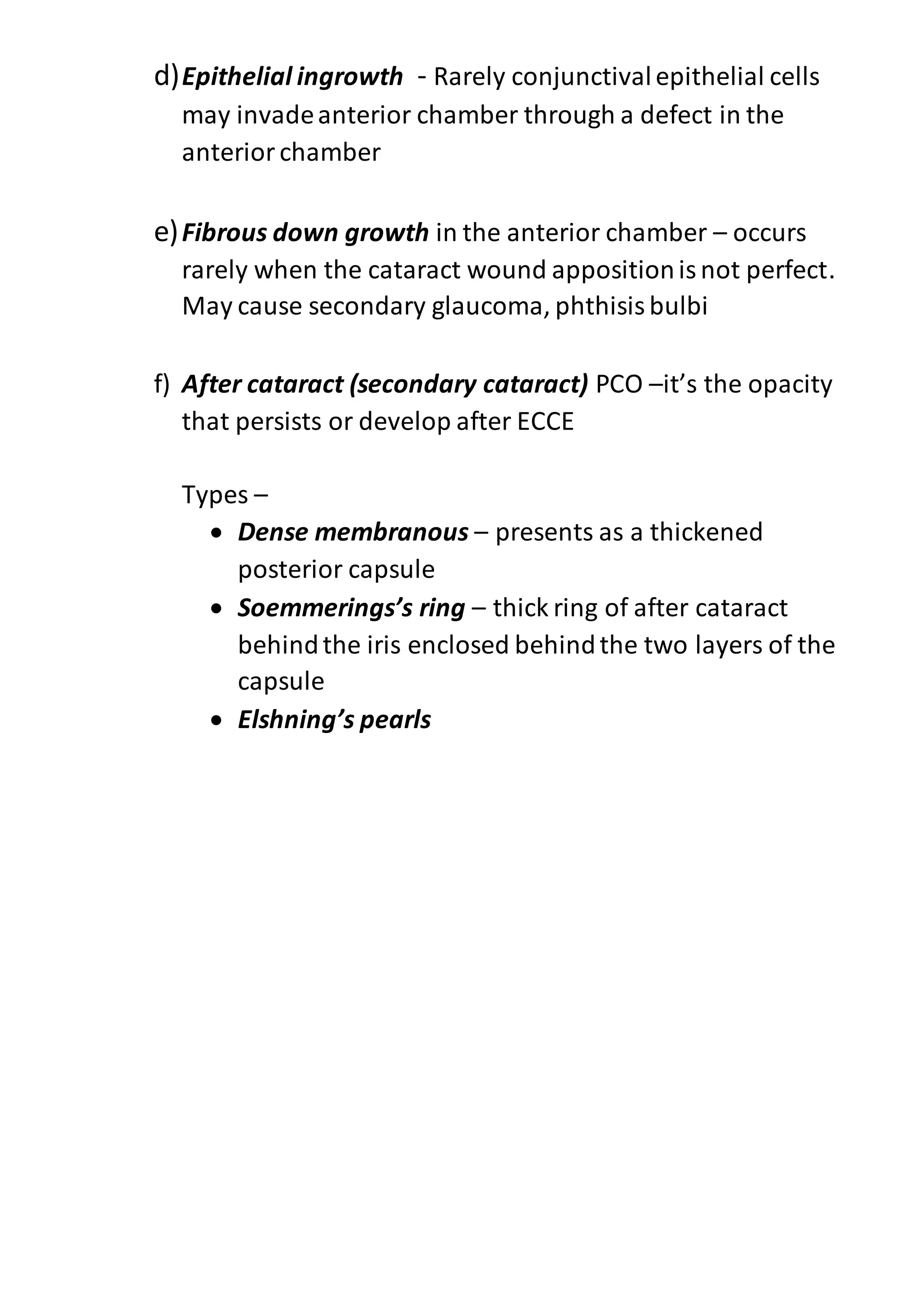 Extracapsular Cataract Extraction Docx Eye And Vision Conditions