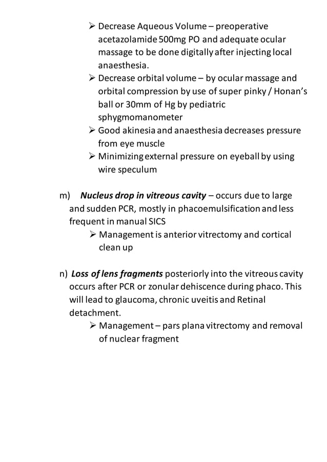 Extracapsular Cataract Extraction Docx Eye And Vision Conditions