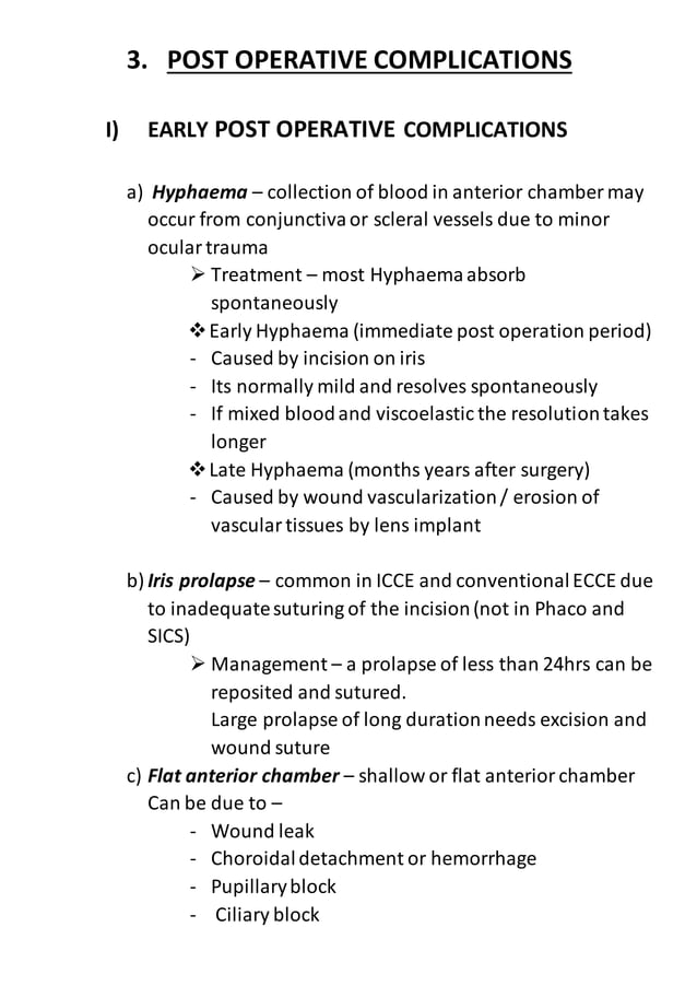 Extracapsular Cataract Extraction Docx Eye And Vision Conditions
